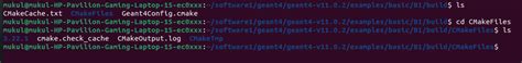 Error In Running ExampleB1 Ubuntu Geant4 V11 0 2 Getting Started