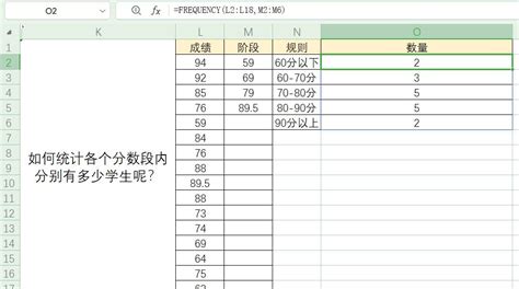 Excel中快速进行分段统计的方法，frequency函数运用实例 趣帮office教程网
