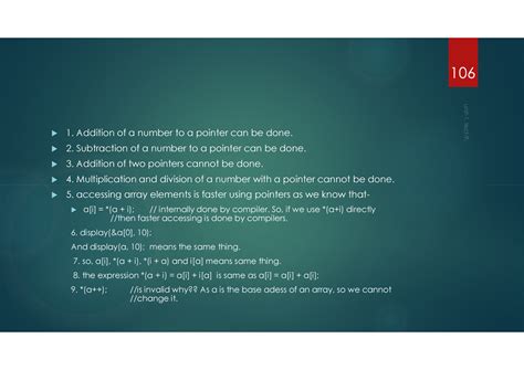 Full Digital 8 D Complete Notes On Array Of Pointers 1 Addition Of A Number To A Pointer