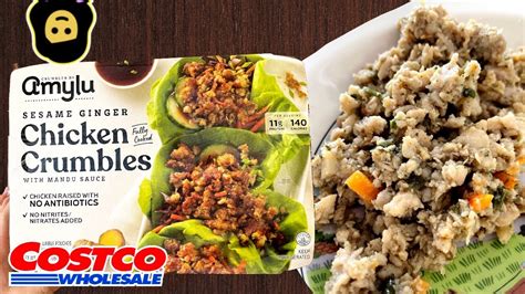 Amylu Sesame Ginger Chicken Crumbles Costco Product Review Youtube