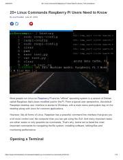 25 Linux Commands Raspberry Pi Users Need To Know Tom S Hardware Pdf