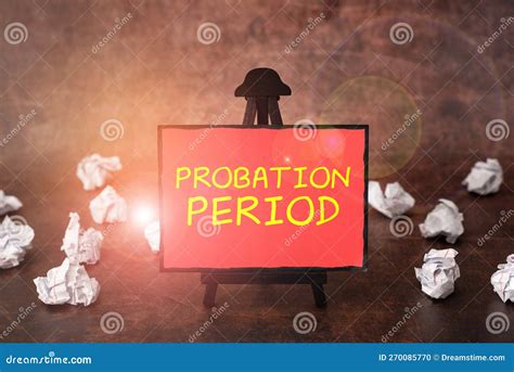 Writing Displaying Text Probation Period Word Written On Focused And Iterative Approach To