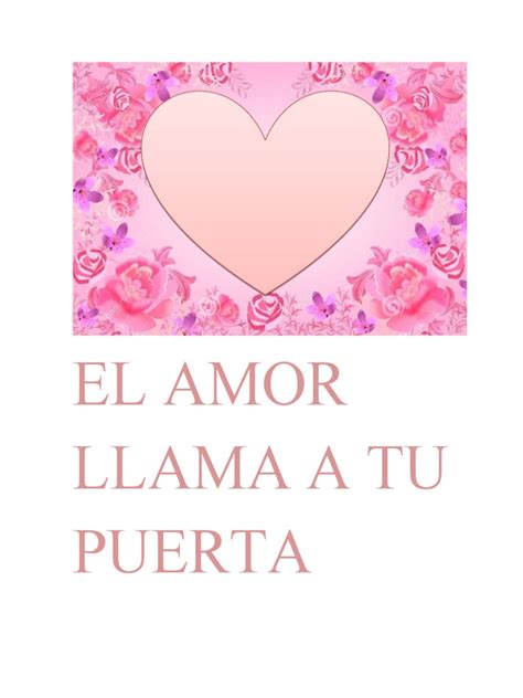 El Amor Llama A Tu Puerta Pdf