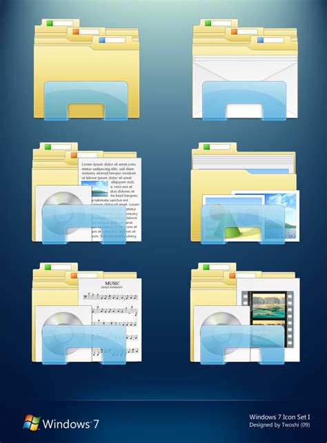 Windows 7 Folder Icons By 2shi On Deviantart