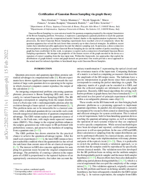 pdf certification of gaussian boson sampling via graph theory