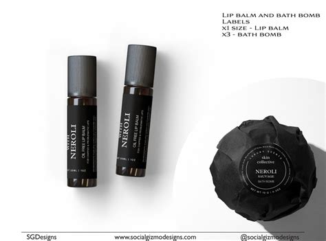Editable Cosmetic Labels Modern Label Set Design Luxury Etsy