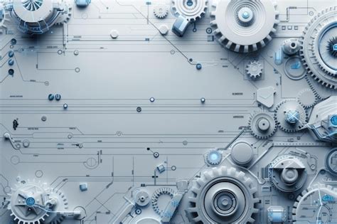 Premium Photo Minimalist Technology Theme With Engineering Motifs