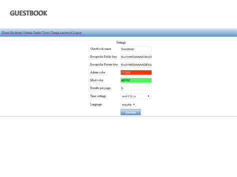 Simple Guestbook Php Script By Frozenstorm Codester