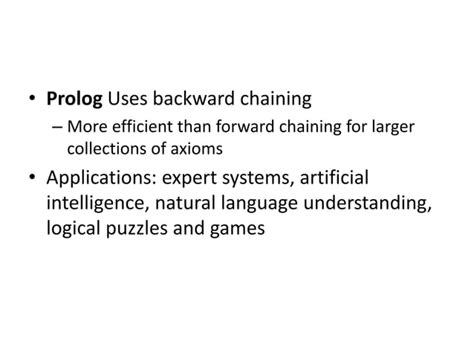 Prolog Artificial Intelligence Introduction Ppt