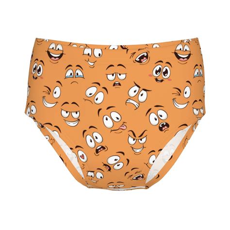 Teen Girls Underwear Various Emotions Soft Cotton Briefs Panties For Teens Breathable Panty