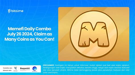 Memefi Daily Combo July 26 2024 Claim As Many Coins As You Can