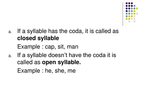 Ppt Syllable Structure In English Powerpoint Presentation Free