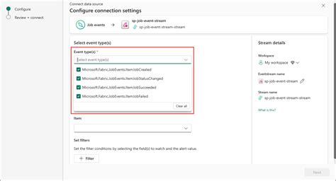 Add Fabric Job Event Source To An Eventstream Microsoft Fabric