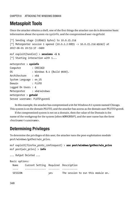 Cyber Operations 54 Metasploit Tools Once The Attacker Obtains A Shell One Of The First
