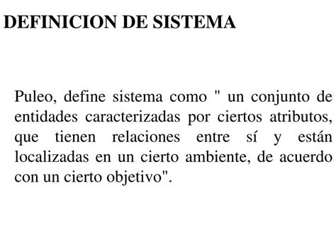 Ppt Definicion De Sistema Powerpoint Presentation Free Download Id
