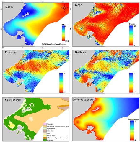 Maps Of The Six Habitat Variables Including Two Derived Variables Download Scientific Diagram