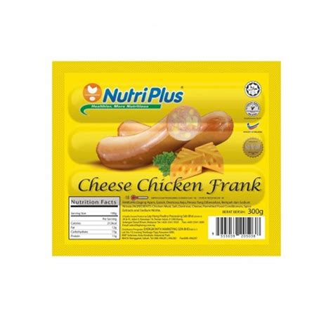 Nutriplus Cheese Chicken Frank 300g Online At Best Price Sausages Lulu Malaysia