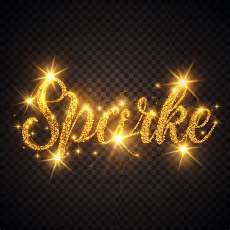 Editable Sparkle Text Effect With Shiny Glow Style Premium Ai