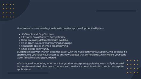 Ppt Explore Best Possibilities Of App Development In Python Powerpoint Presentation Id11671353