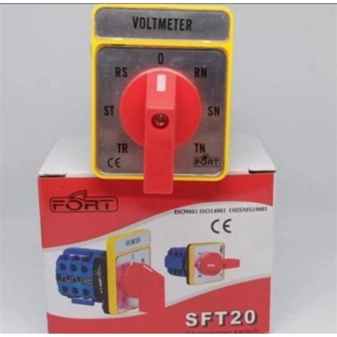 Jual Selektor Volt 7 Posisi Cam Switch Rotary 3p 20a Sft 20 7 Fort Shopee Indonesia