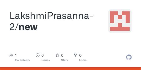 GitHub LakshmiPrasanna New