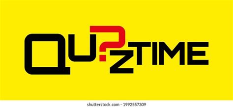 Quiz Time Creatif Font Design Stock Vector Royalty Free 2470898633 Shutterstock