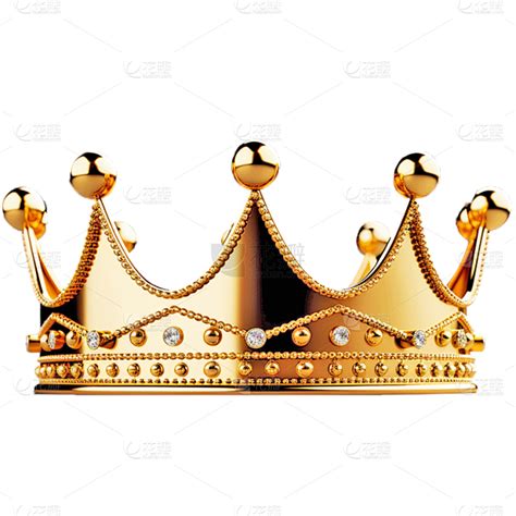 3d立体金属金色皇冠免抠元素