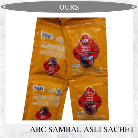 Jual Abc Sambal Asli Sachet Saus Extra Pedas Shopee Indonesia