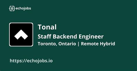 Tonal Is Hiring Staff Backend Engineer Usd 148k 160k Toronto Ontario Remote Ontario Rust