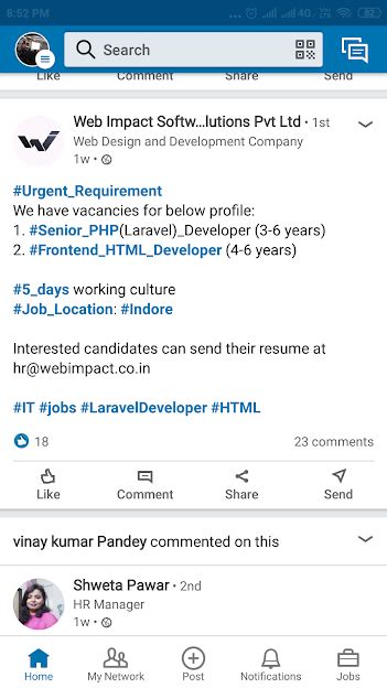 Recent Job Details For Qaweb Developerandroidjavapython And Php Web Developer
