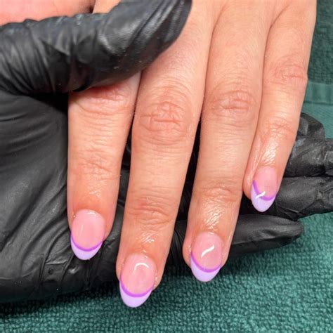 21 Must Try Purple French Tip Nail Ideas 2024 Drexplains