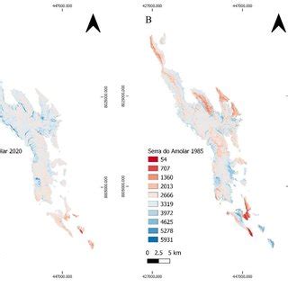 NDVI Product Images Of The Analysis Areas With The Maximum And Minimum