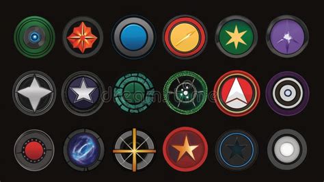 Superhero Icon Set Stock Illustration Illustration Of Target 367490283