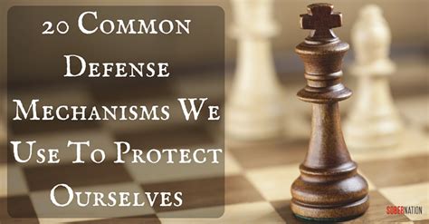 Protecting Ourselves Common Defense Mechanisms Sober Nation