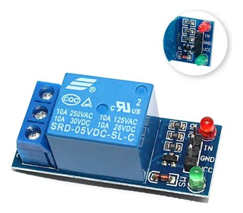 Modulo Rele 1 Canal Led Indicador Para Arduino Pi Pic 5v10a Mercadolivre