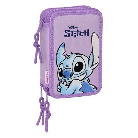 Stitch Sweet Estojo Triplo Completo 36 Peças Ideias Em Pinho