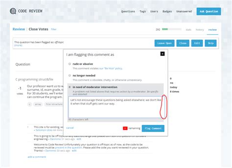 Text Box Overflows When Adding A Custom Flagging Reason Meta Stack