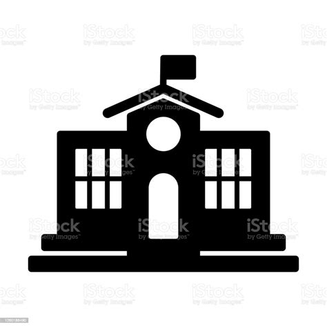 Ilustración De Edificio De La Escuela Plantilla De Diseño Vectorial
