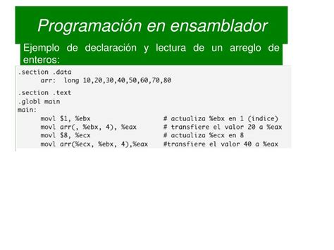 Ppt Programación En Lenguaje Ensamblador Powerpoint Presentation Free Download Id 3603477
