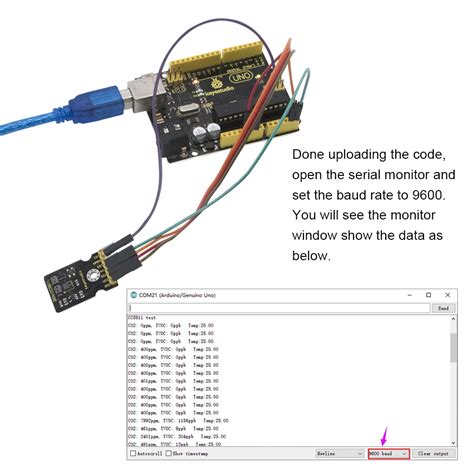 Keyestudio CCS811 Carbon Dioxide Air Quality Sensor For Arduino