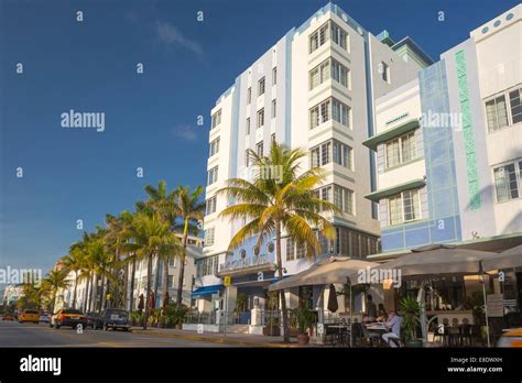 Park Central Hotel ©henry Hohauser 1937 Ocean Drive South Beach Miami Beach Florida Usa Stock