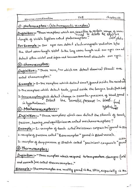 Solution Chaoter Nervous Coordination Steps Involve In Nervous Coordination Structure Of