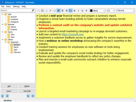 Vovsoft Tree Notes 树形结构笔记工具 Windows 19→0 反斗限免