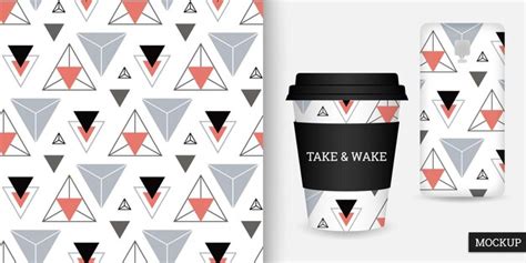 Premium Vector Geometric Seamless Pattern With Triangles
