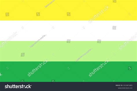 Gender Neutral Flag Pride Vector Illustration Stock Vector Royalty