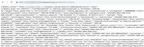 Using Jsonview When Querying Web Api In Dynamics 365
