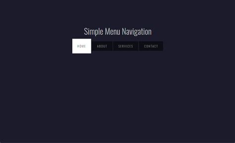 20 Excellent Css Horizontal Menu Examples Onaircode Simple Menu