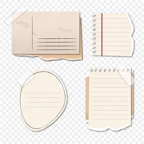 종이 복고 찢어 빈티지 스크랩북 무료 벡터 노트 일러스트 찢어진 종이 일러스트 책 일러스트 편지지 일러스트 비어 있는 무료 벡터 종이 Png 일러스트 및 벡터 에