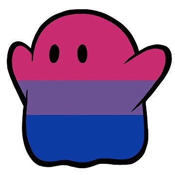 Spooky Ghost Bisexual Pride Flag Sticker For Sale By SweetestCremita Redbubble