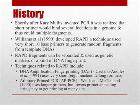 Random Amplified Polymorphic Dna Rapd Pptx